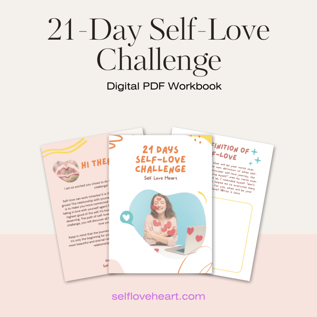21-day Self-Love Challenge Workbook - Selfloveheart